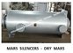 SUS304stainless stee carbon steel material marine muffler, marine spark extinguisher, marine spark extinguishing muffler supplier